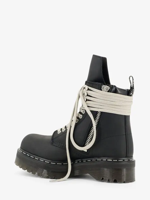 DR. MARTENS X RICK OWENS Quad Steel Toe Leather Boots