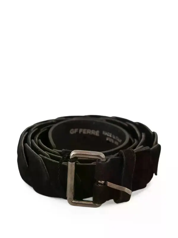 Gianfranco Ferre Braided Suede Belt