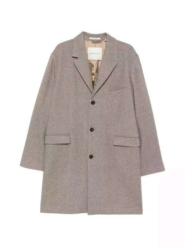 Gant Single-breasted Wool-blend Coat