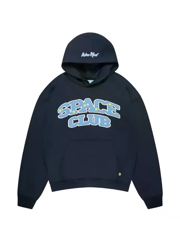 BROKEN PLANET Space Club Graphic-print Hoodie - Blue