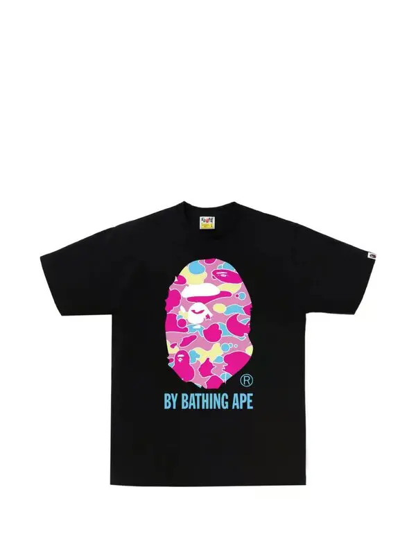 A BATHING APE Sta Camo Ape Head Graphic-print T-shirt