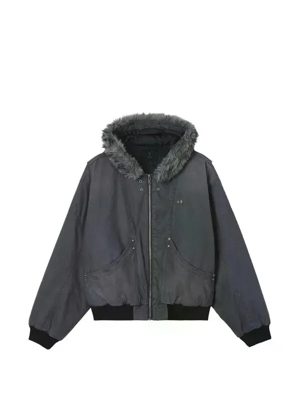 FIVE CM Faux-fur Trim Hooded Jacket