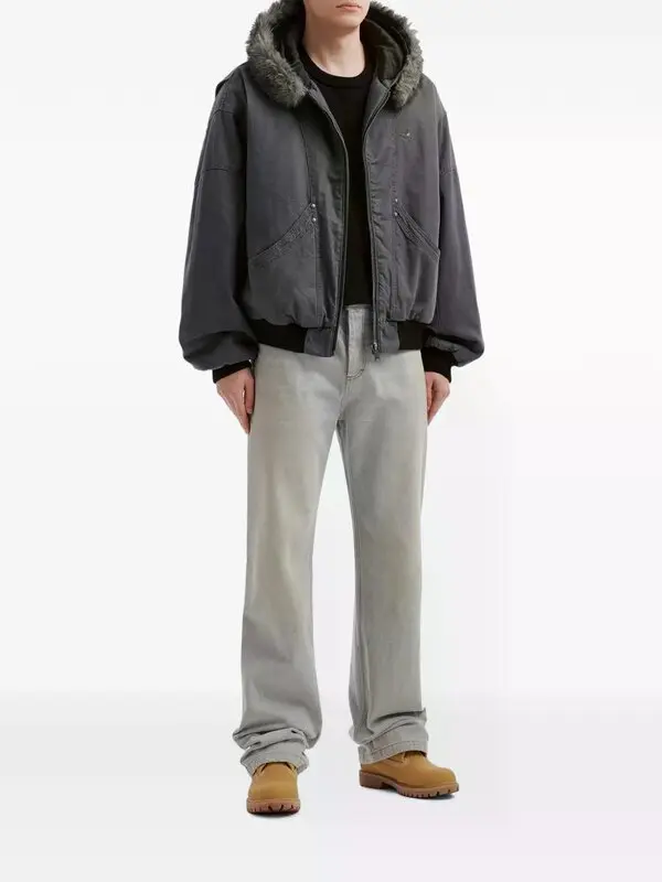 FIVE CM Faux-fur Trim Hooded Jacket