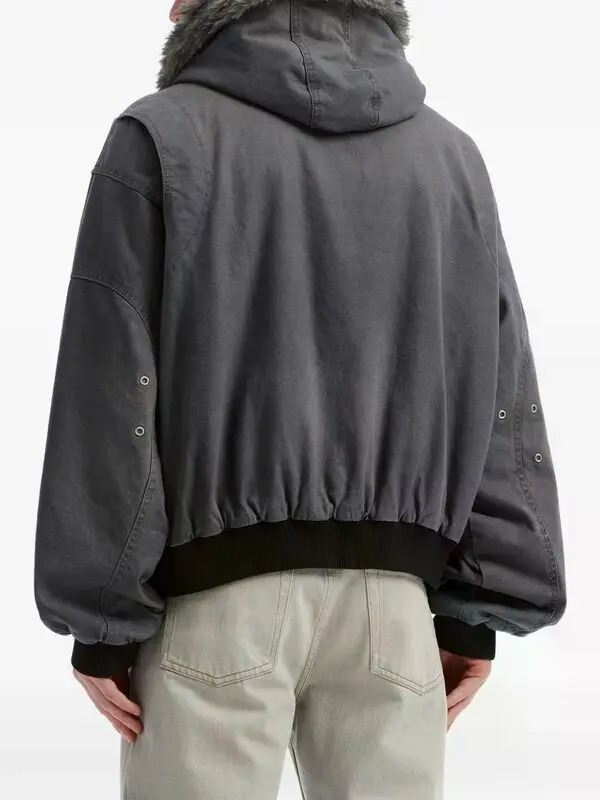 FIVE CM Faux-fur Trim Hooded Jacket