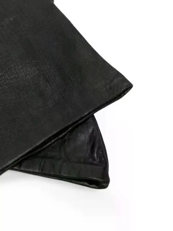 Rick Owens Asymmetric Leather Gloves