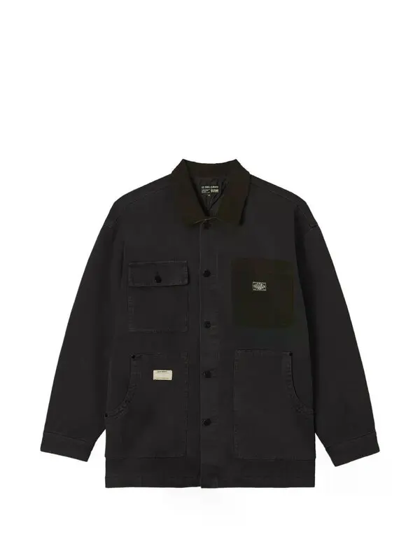 Izzue Corduroy-trim Multi-pocket Shirt Jacket