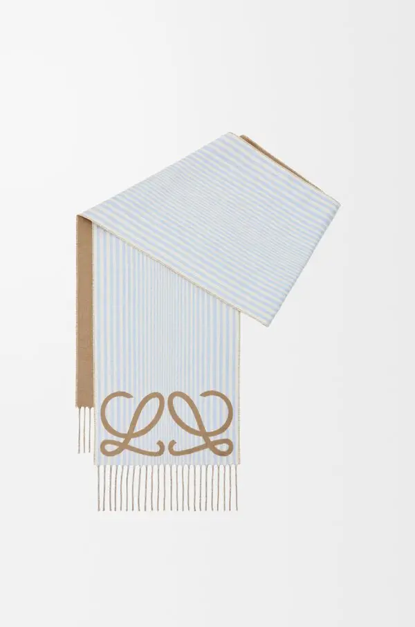 Loewe Anagram Fringed Edge Scarf