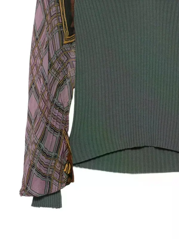 JEAN PAUL GAULTIER 1990s Ribbed Panelled Sweater