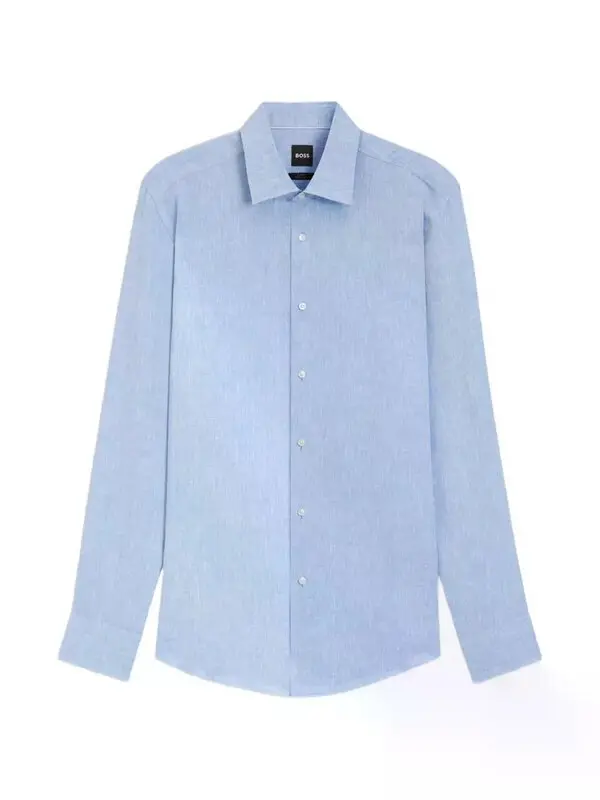 BOSS Slim-fit Shirt In Italian-made Linen