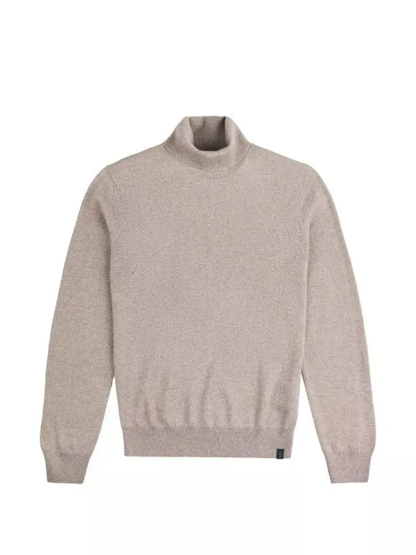 FAY Roll-neck Knitted Sweater - Neutrals