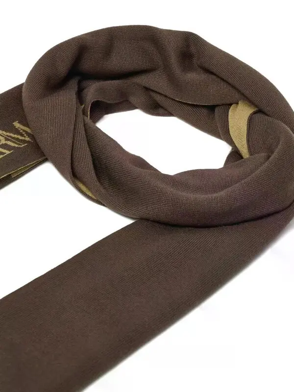 EA7 Logo-intarsia Scarf