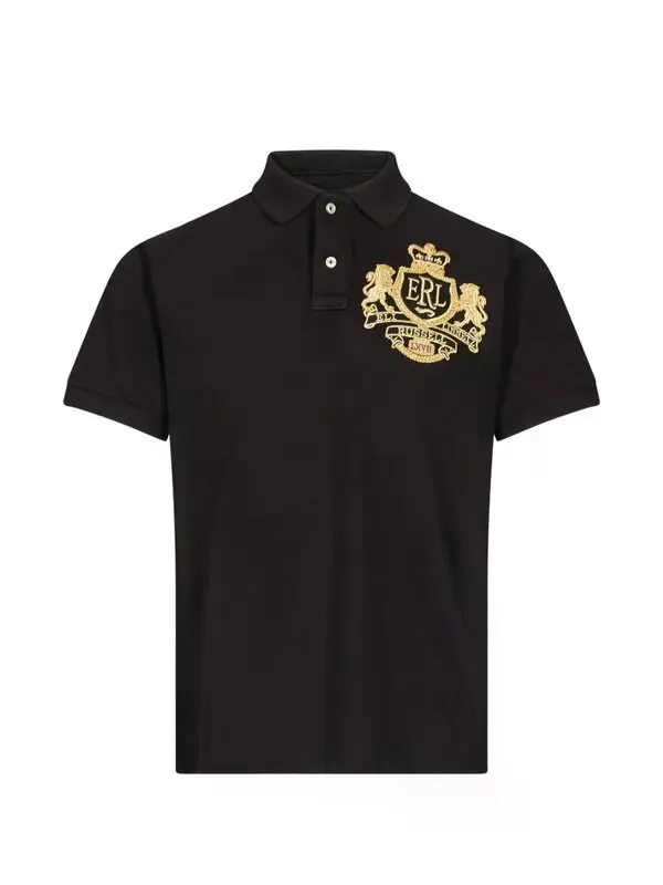 ERL Embroidered Crest Polo Shirt