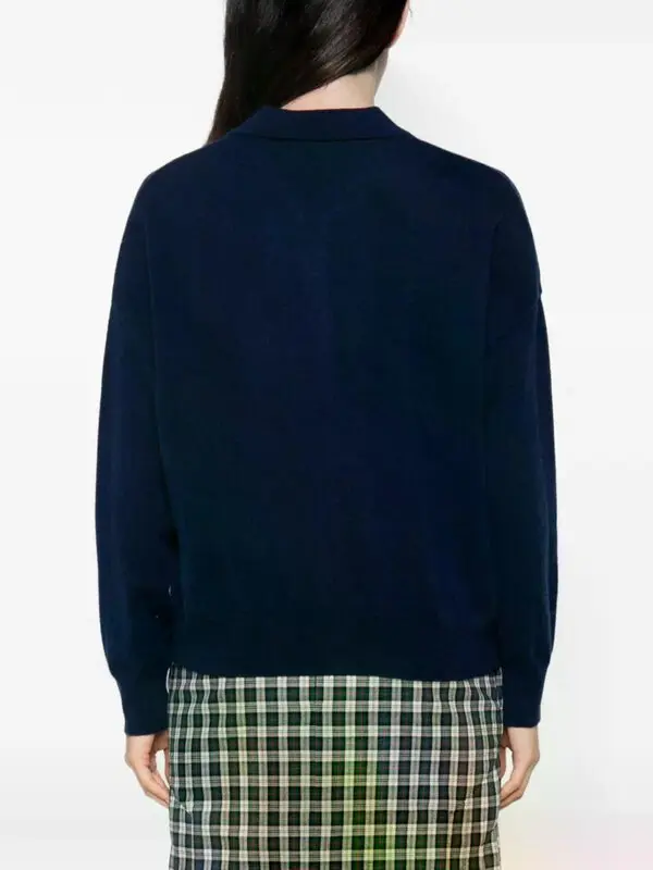 ABSOLUT CASHMERE Button-up Polo Cardigan