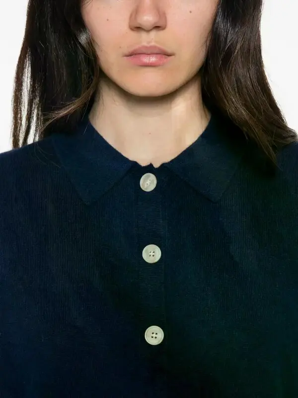 ABSOLUT CASHMERE Button-up Polo Cardigan