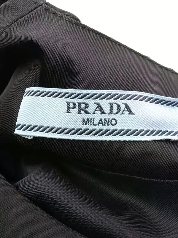 Prada 2010s Re-nylon Mini Dress - Black