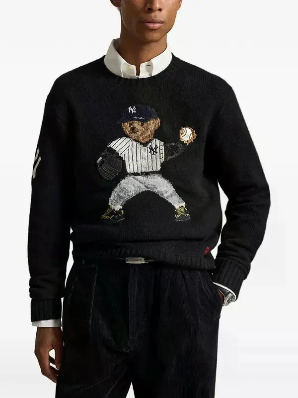 Polo Ralph Lauren X New York Yankees Polo Bear Wool Sweater