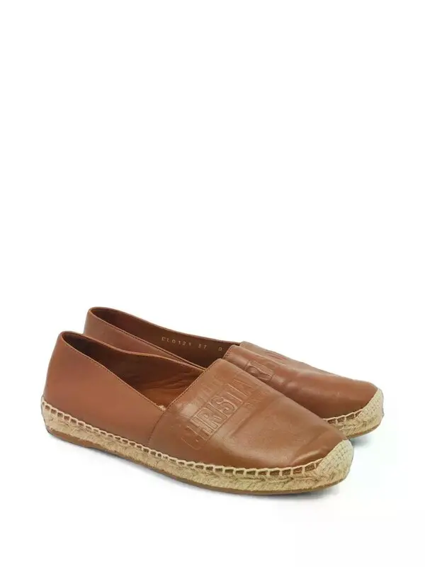 Dior Granville Leather Espadrille Flats