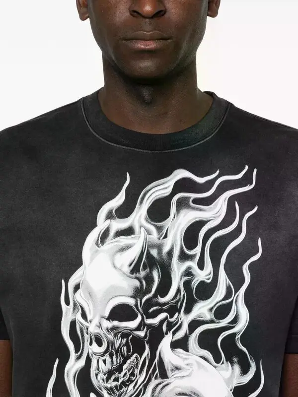THUG CLUB Skull-print T-shirt