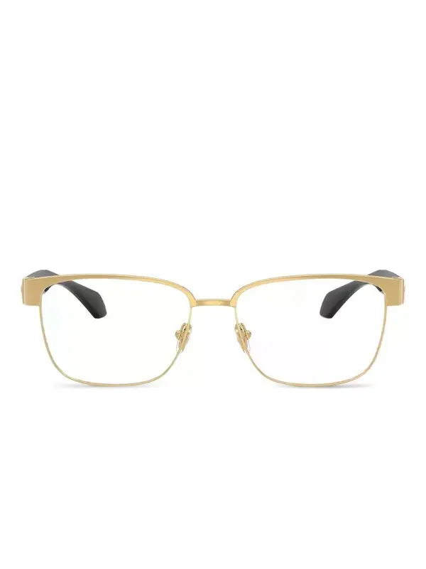 Versace Medusa-plaque Rectangle-frame Glasses