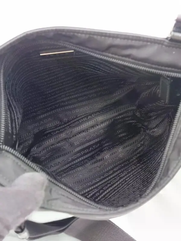 Prada 2010s Triangle Logo Shoulder Bag