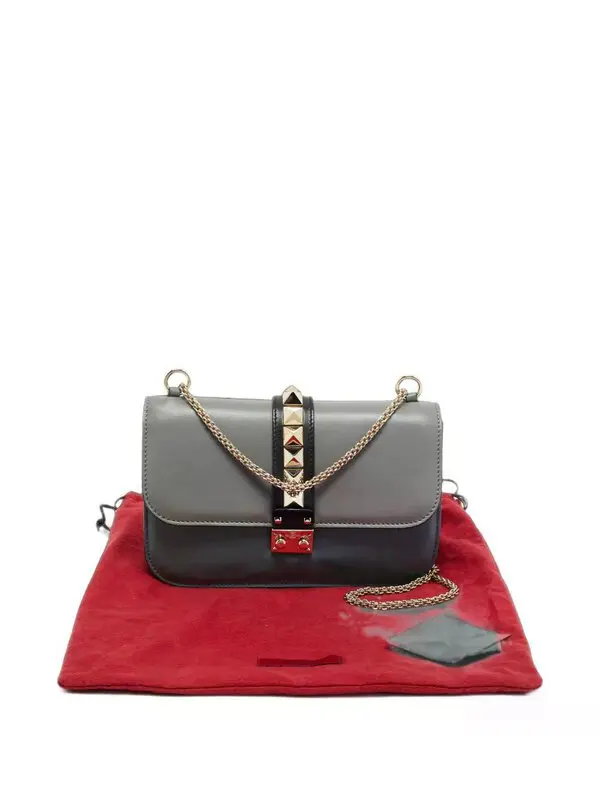Valentino Garavani Medium Rockstud Glam Lock Shoulder Bag