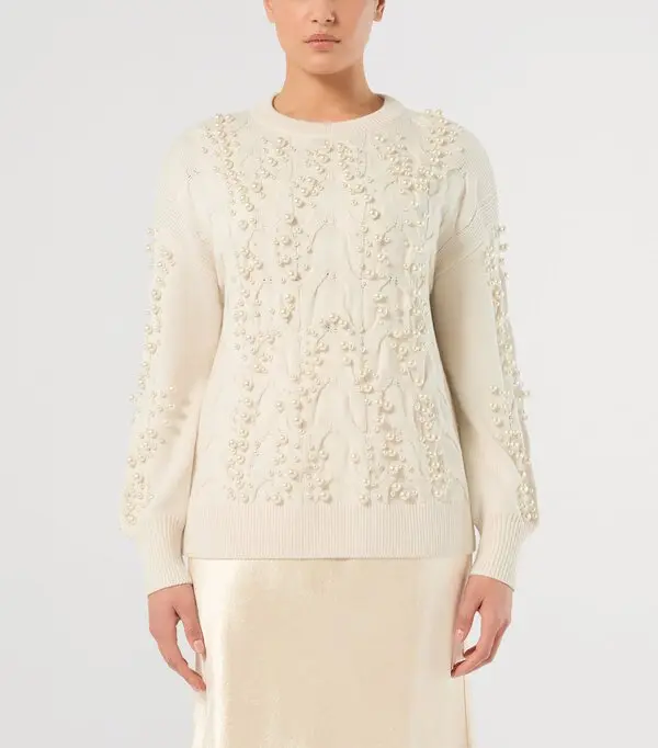 Marina Rinaldi Virgin Wool-blend Sweater