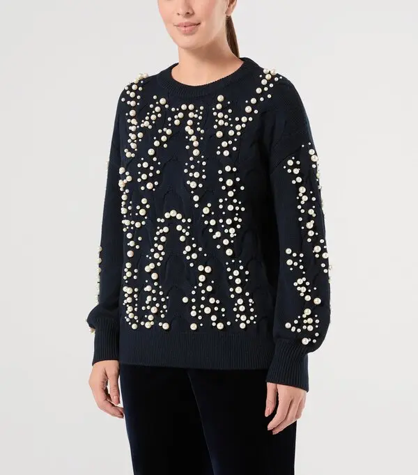 Marina Rinaldi Virgin Wool-blend Sweater