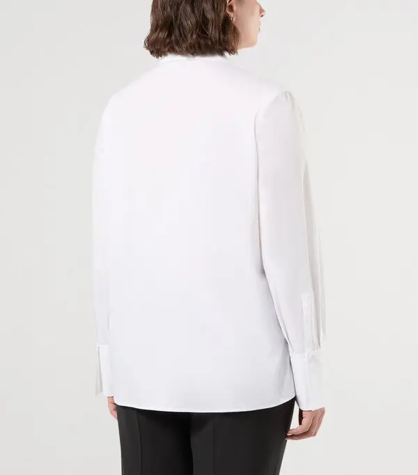 Marina Rinaldi Cotton Embellished-placket Shirt
