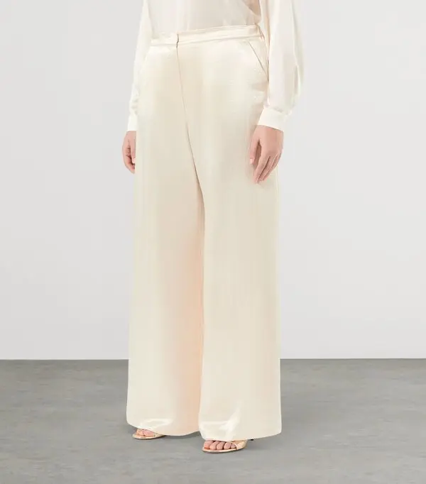 Marina Rinaldi Linen Straight Trousers