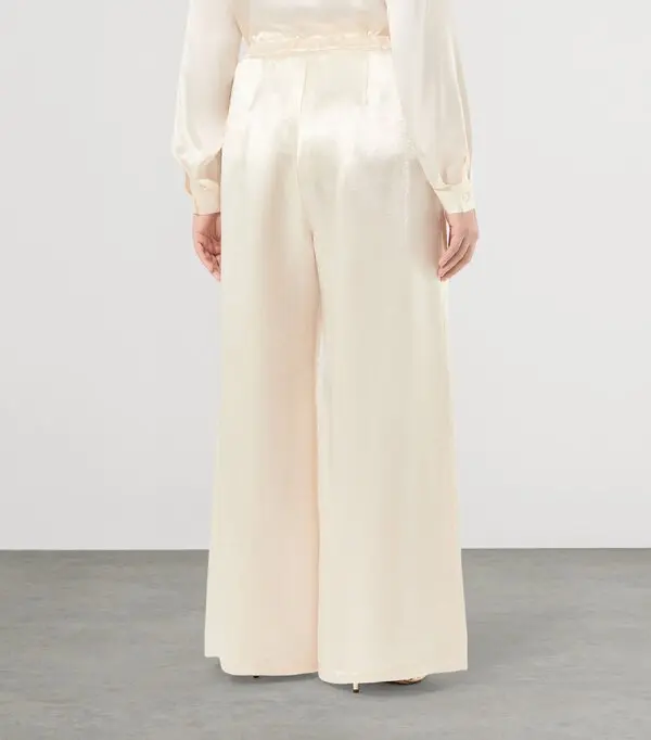 Marina Rinaldi Linen Straight Trousers