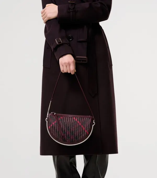 Burberry Small Woven Bridle Saddle Bag