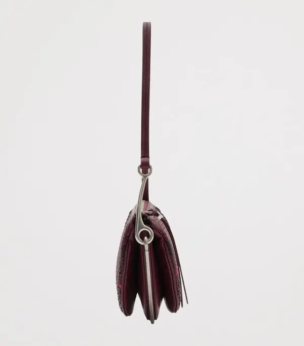 Burberry Small Woven Bridle Saddle Bag