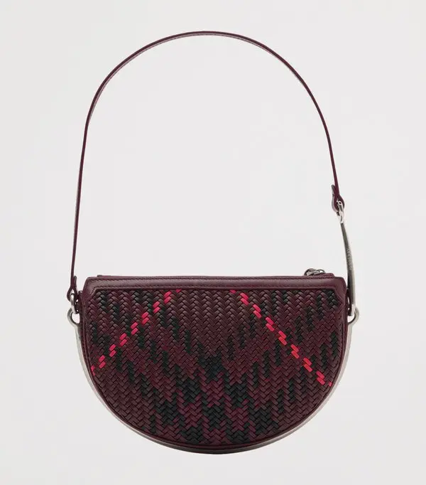 Burberry Small Woven Bridle Saddle Bag