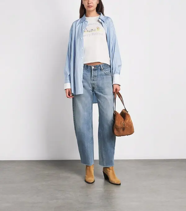RE-DONE Nico Mid-rise Barrel-leg Jeans
