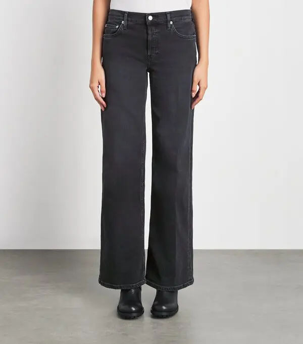 RE-DONE Laurel Mid-rise Wide-leg Jeans