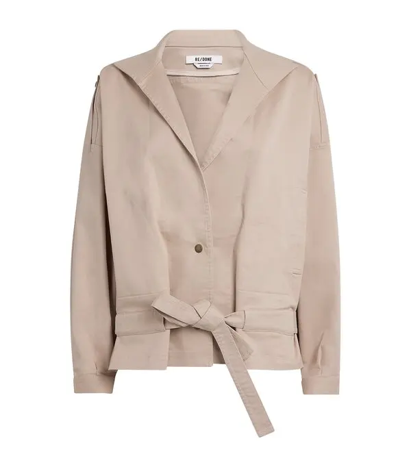 RE-DONE Stretch-cotton Debbie Bomber Jacket