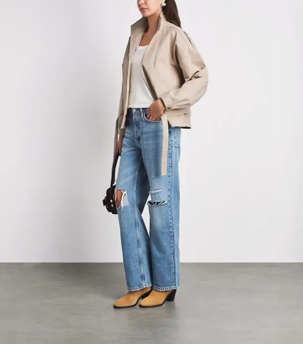 RE-DONE Stretch-cotton Debbie Bomber Jacket