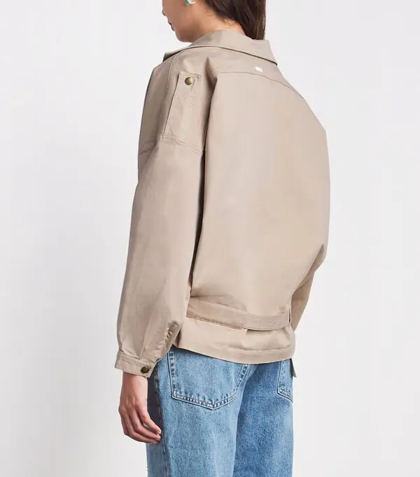 RE-DONE Stretch-cotton Debbie Bomber Jacket