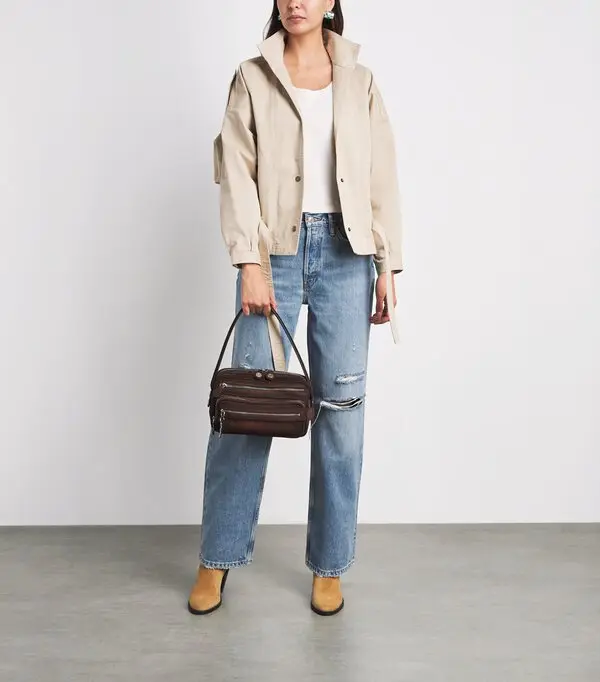 RE-DONE Distressed Mid-rise Straight Jeans