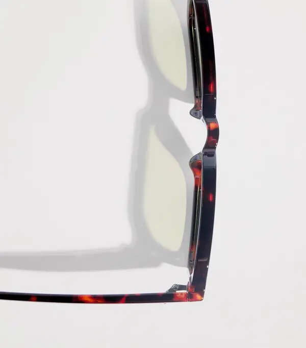 Le Specs Tension Rectangle Sunglasses - Brown
