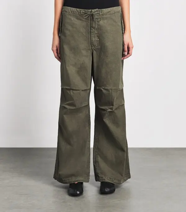 RE-DONE Cotton-blend Outer Cargo Trousers