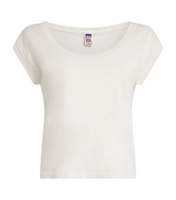 RE-DONE Cotton Cropped Frankie T-shirt