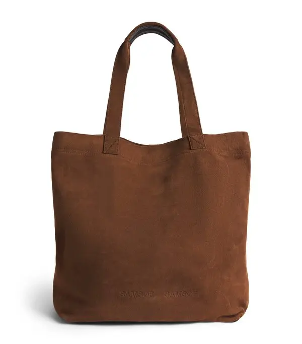 SAMSØE SAMSØE Suede Sadulwich Tote Bag