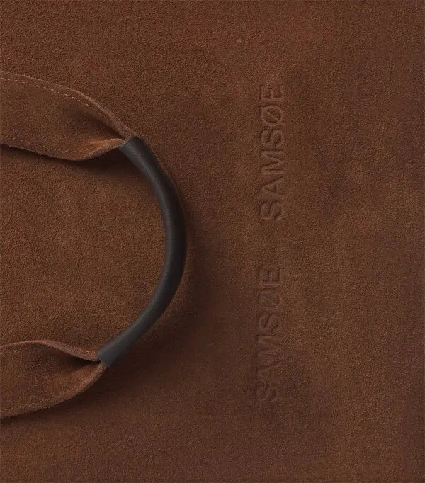 SAMSØE SAMSØE Suede Sadulwich Tote Bag