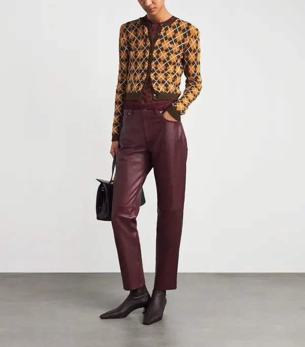 Polo Ralph Lauren Straight Leather Trousers