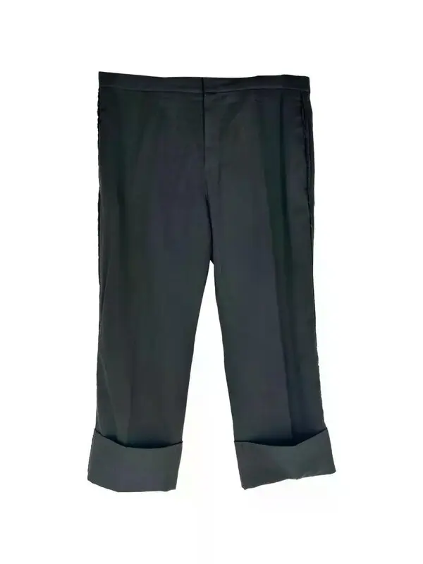 ANN DEMEULEMEESTER VINTAGE Straight-leg Cuffed Trousers