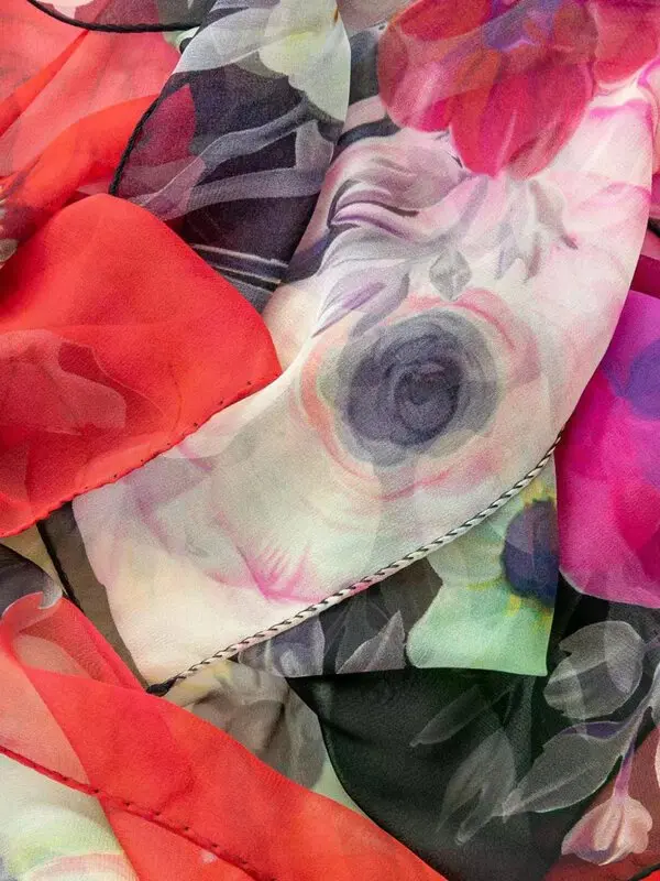 ELIZABETTA Campo De' Fiori Floral-print Scarf