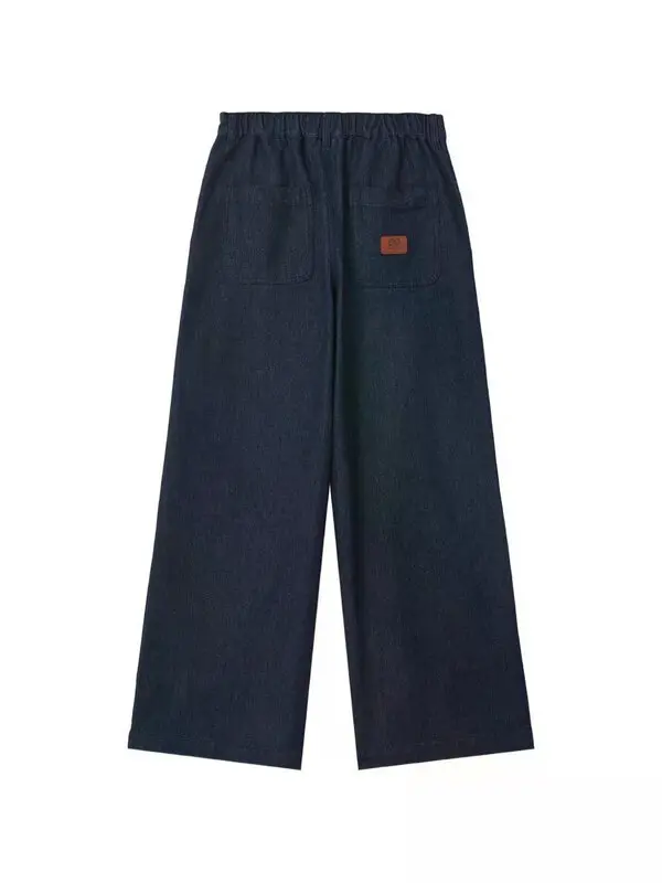 CHOCOOLATE Elasticated-waist Wide-leg Jeans