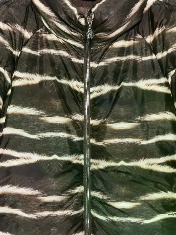 Roberto Cavalli 2000s Animal-print Puffer Jacket