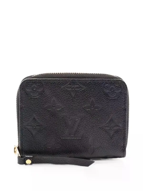 LOUIS VUITTON Monogram Empreinte Zippy Coin Purse - Black